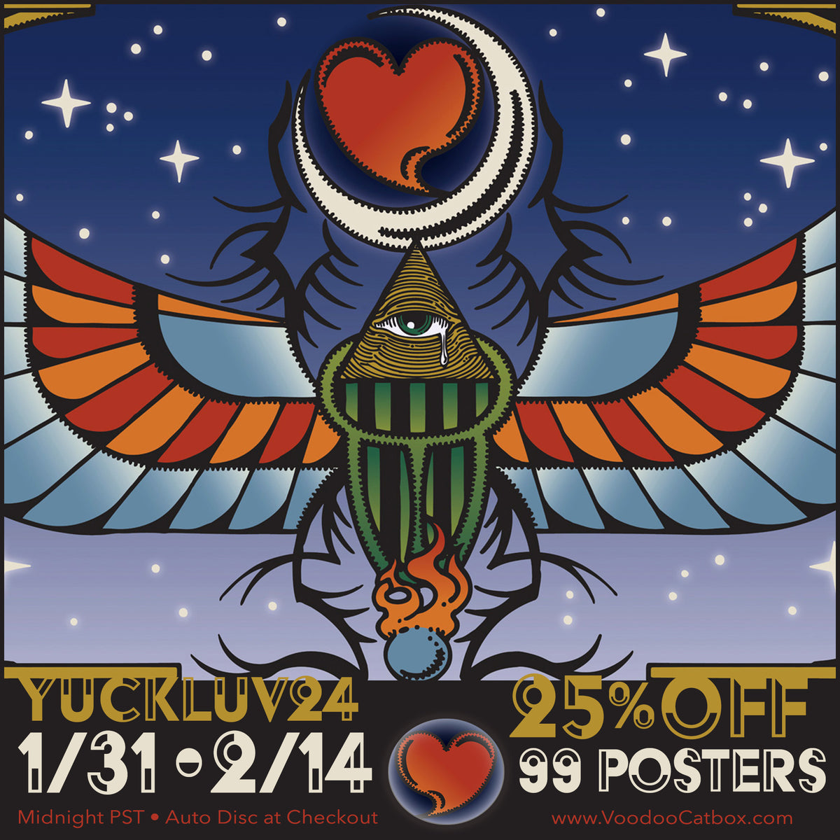 YUCKLUV24 • V-Day Posters – Voodoo Catbox